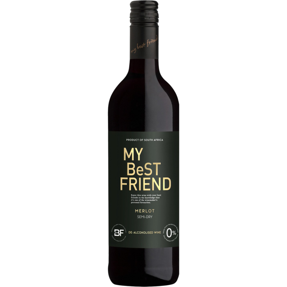Вино б/алк My Best Friend Merlot красное п/сухое 750мл ст/б Van Loveren ...