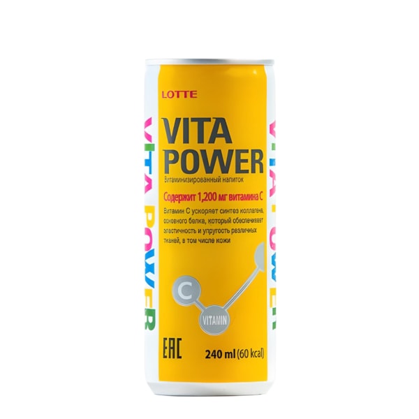 Напиток витаминизированный Vita Power 240мл ж/б Корея | Купить с ...
