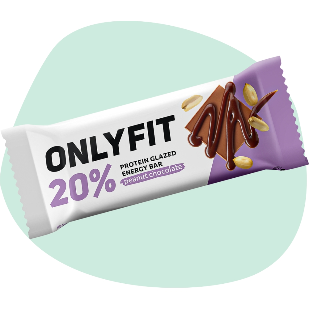 Батончик глазир.Арахис шоколад 40г ПЭТ ООО РТФ Россия Onlyfit | Купить ...