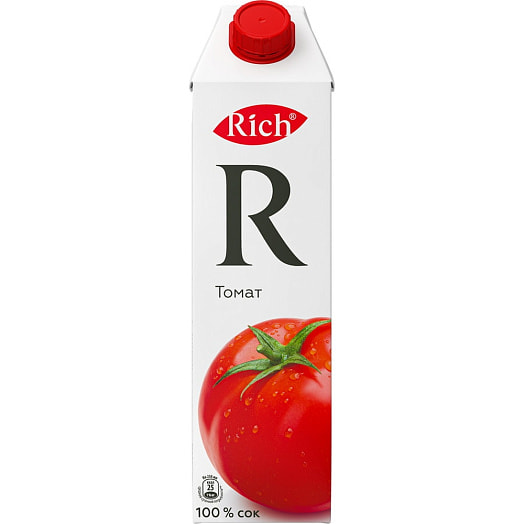 Сок Rich Томатный с солью 1л тетра-пак УП Вланпак Беларусь The Coca ...