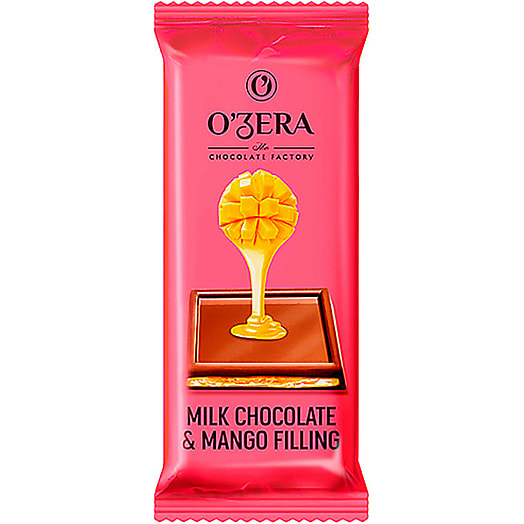 Шоколад молочный OZera с желейной начинкой из манго 24г флоу-пак ЗАО ...